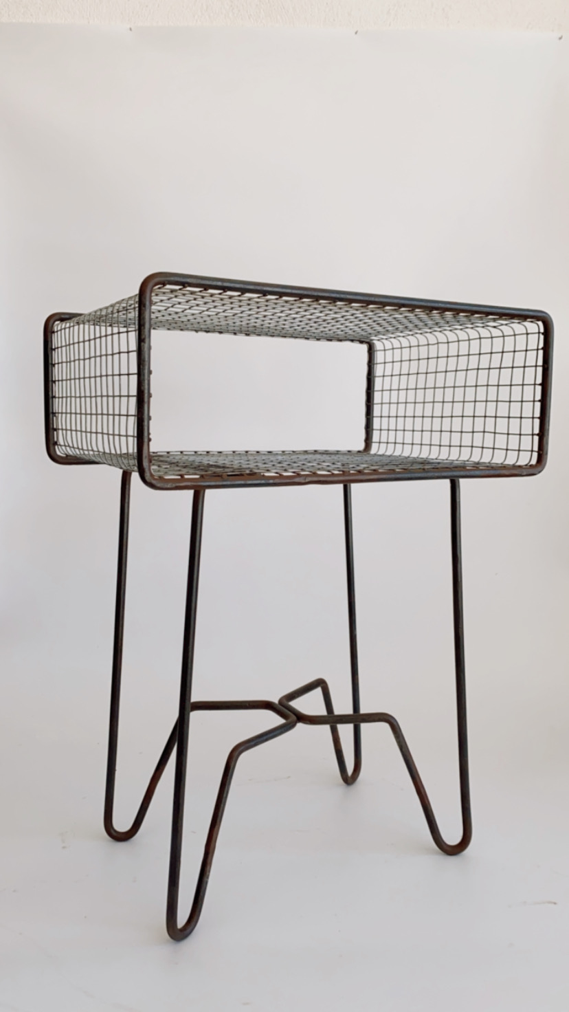 Side table Jali stand iron