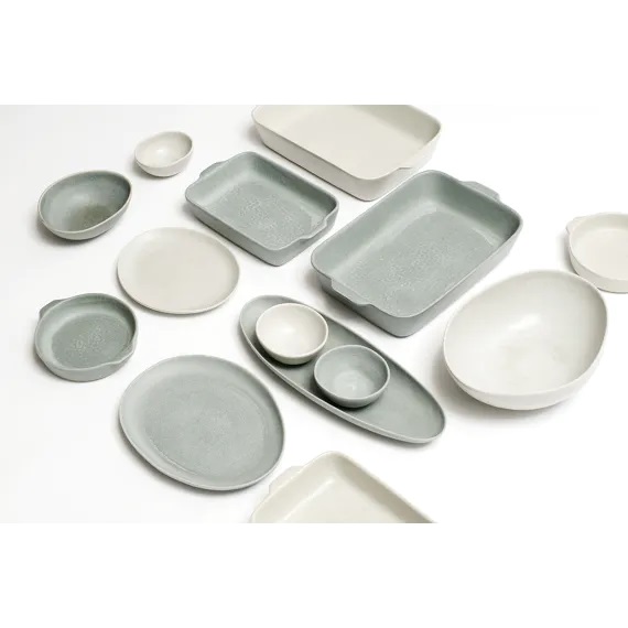 Platter Galet grey/blue