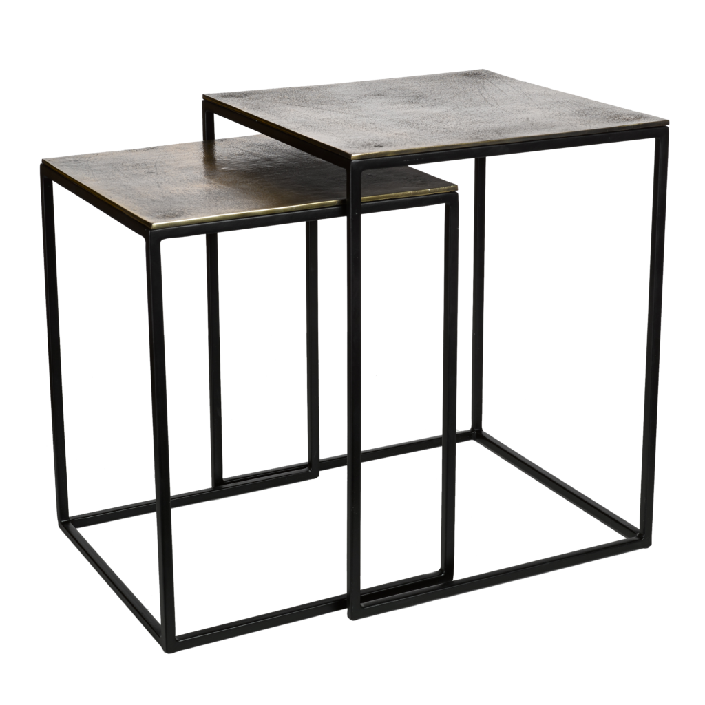 Set 2 side tables Square