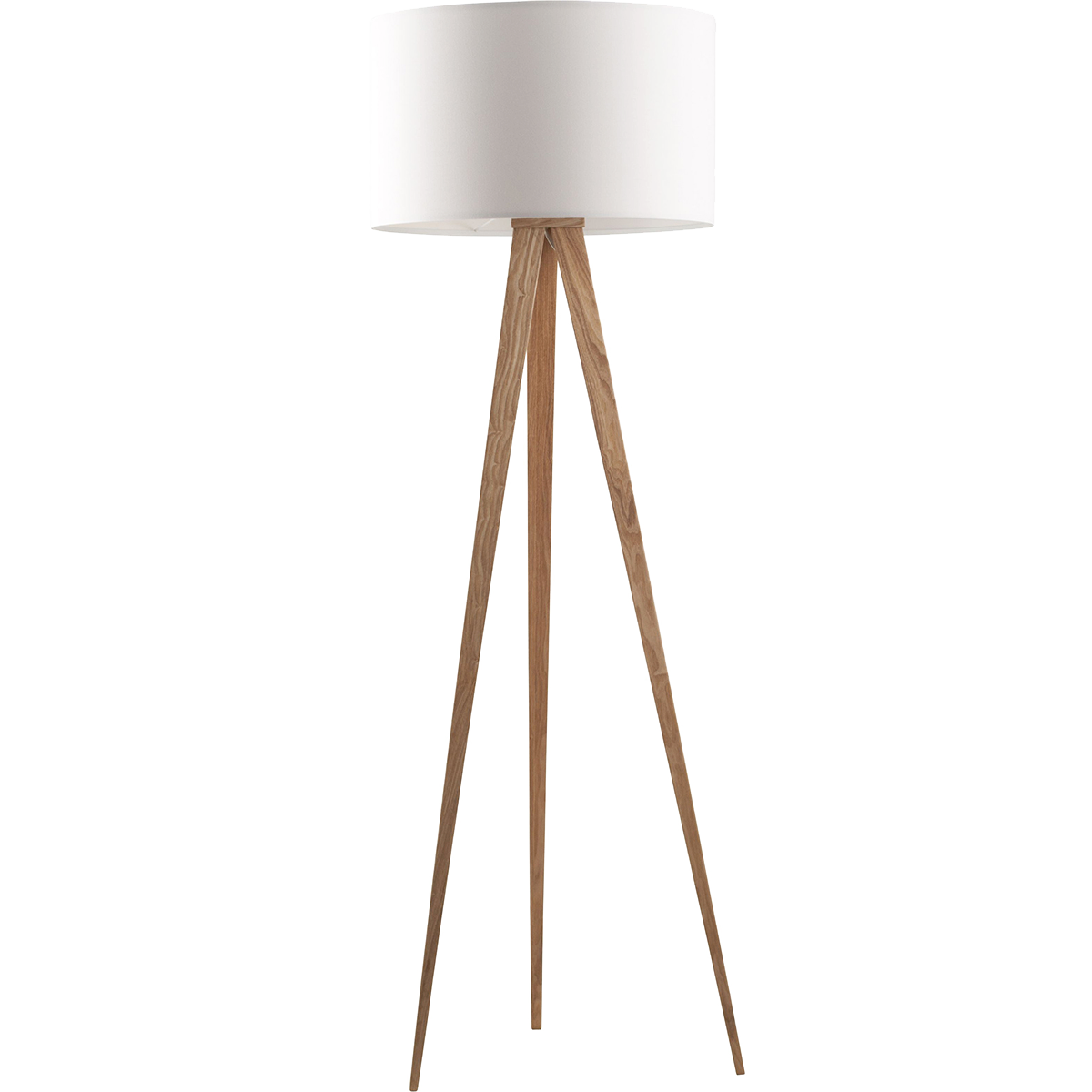 Φωτιστικό δαπέδου Tripod wood white