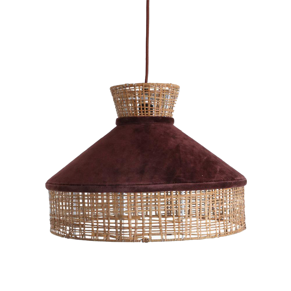 Ceiling lamp Velvet burgundy