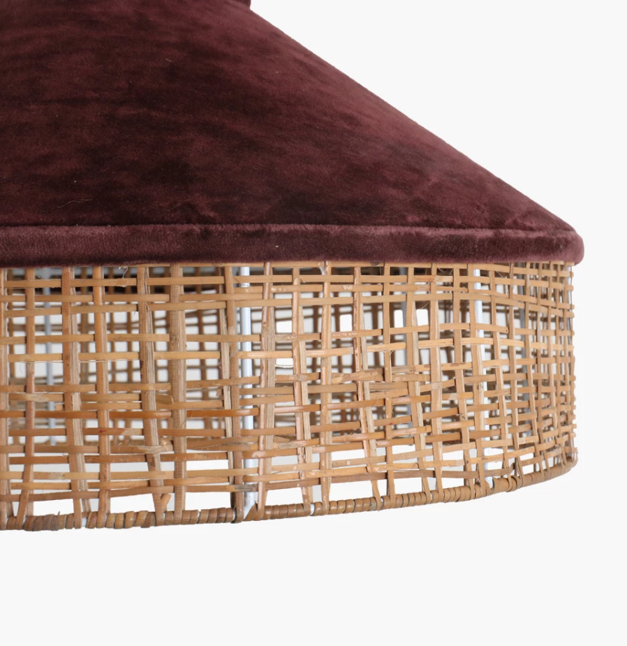 Ceiling lamp Velvet burgundy