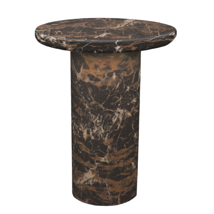Βοηθητικό τραπεζάκι Mob marble look brown