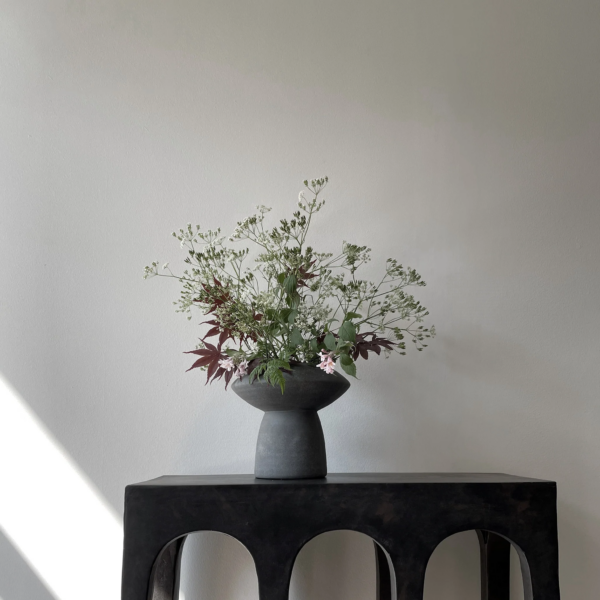 Sphere Vase Fat - Dark Grey - Interni Store