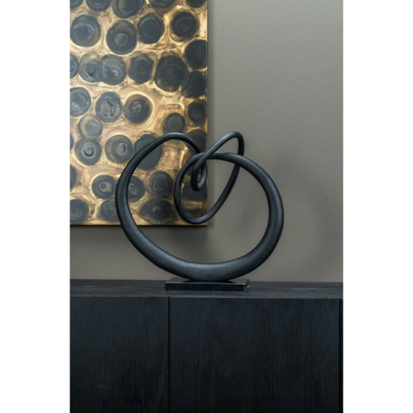 Sculpture Round Loop Black - Interni Store