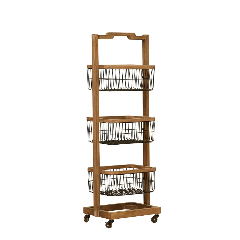 Trolley With Three Baskets - Interni Store