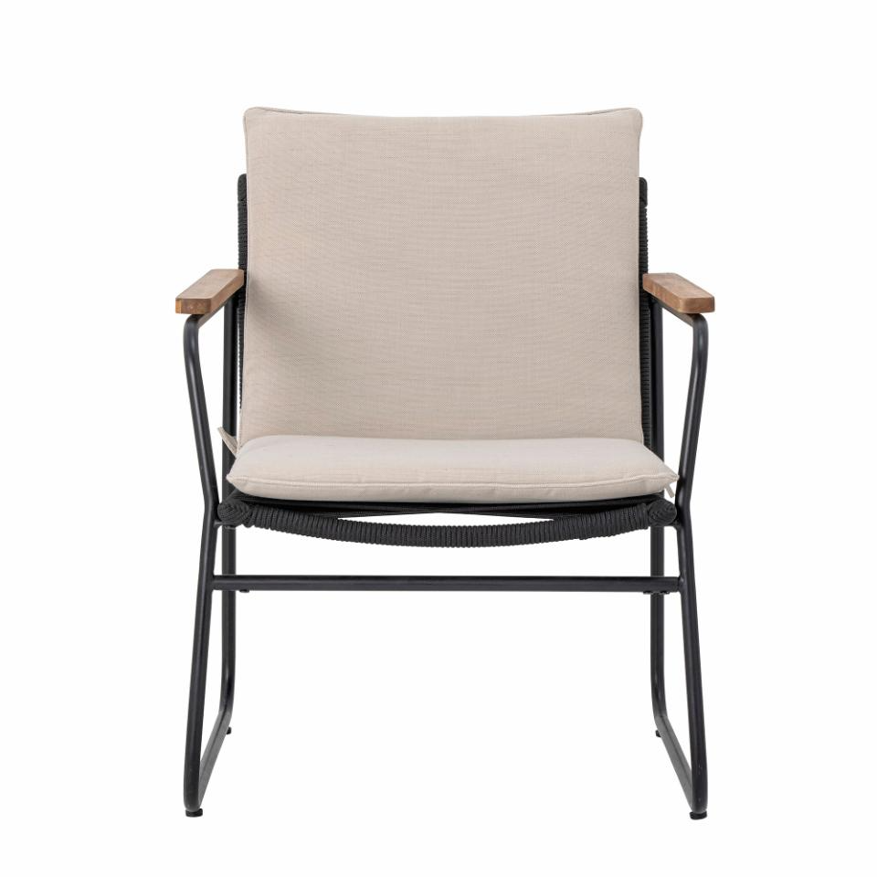 Hampton Lounge Chair Black - Interni Store