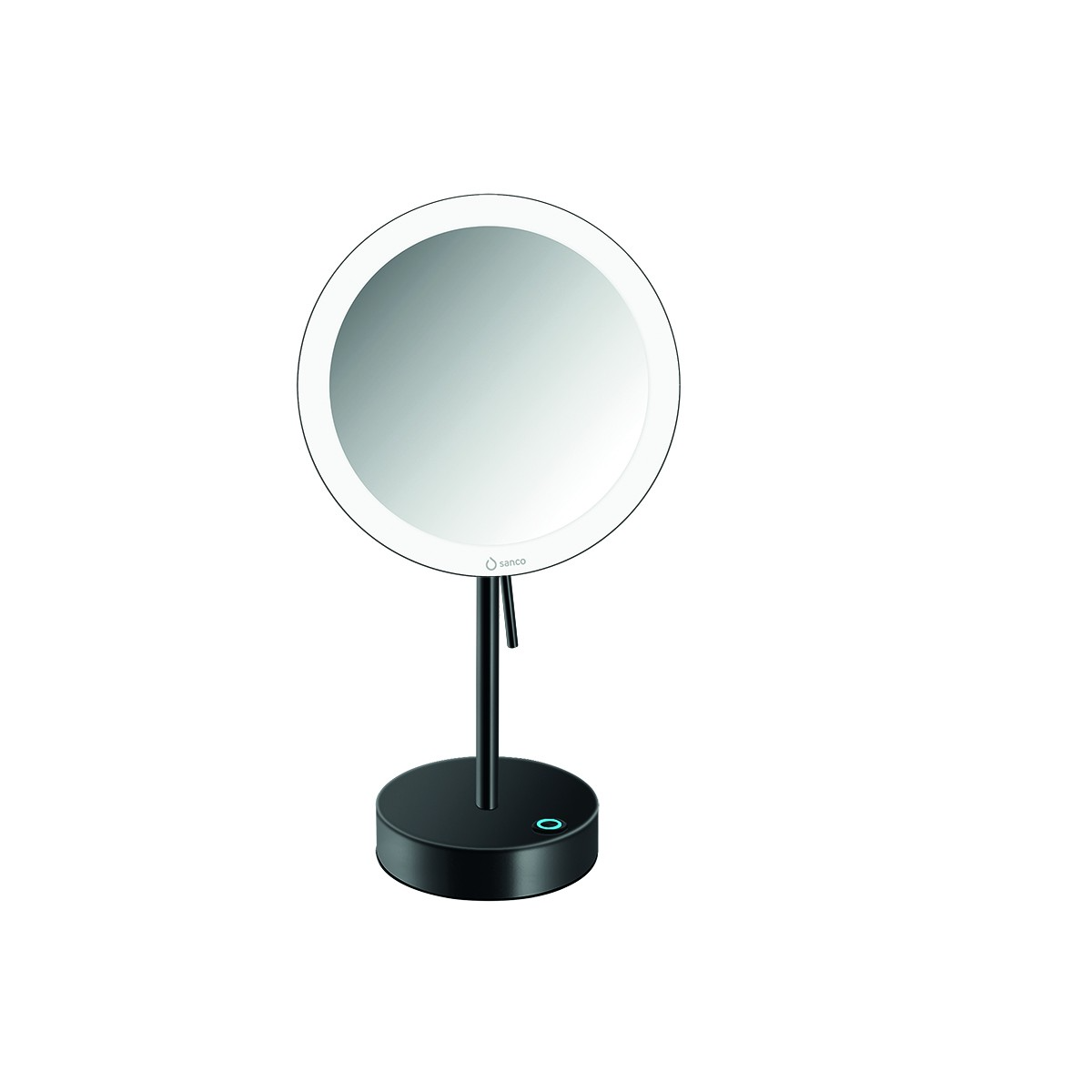 Table Mirror Led X3 Black Matt - Interni Store