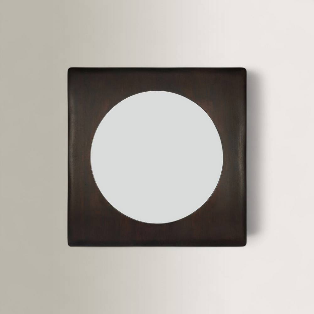 PI Mirror - Dark Mahogany, 100x100 - Interni Store