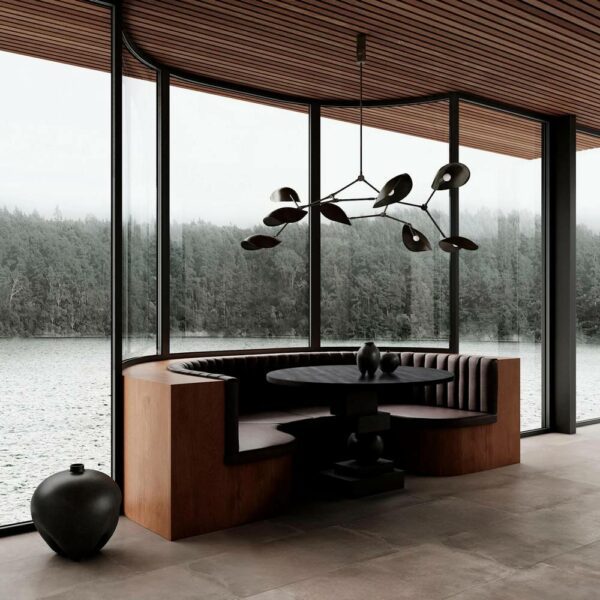 Artist Dining Table - Black Oak, 120×120×H81 - Interni Store