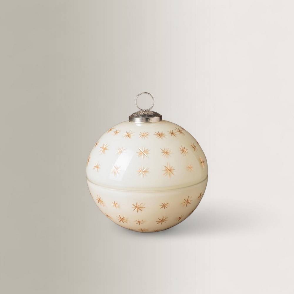 Christmas Candle Starry Xman Ball - Glass, D12 - Interni Store
